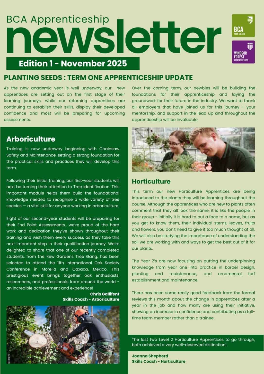 BCA APPRENTICESHIP NEWSLETTER - EDITION 1 NOVEMBER 2025 - Berkshire ...